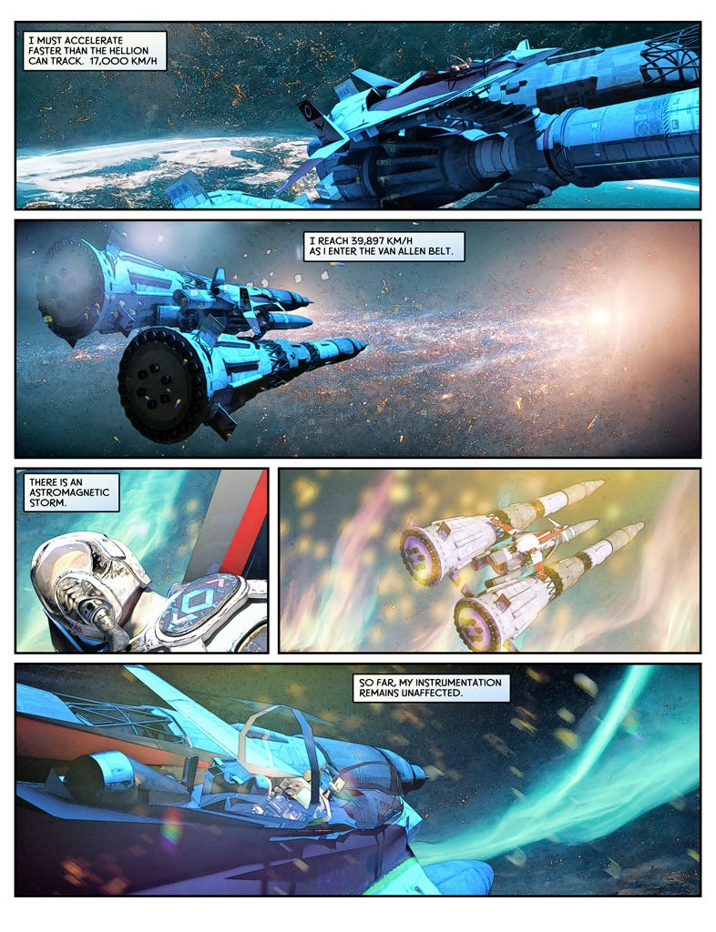 ROCKETMAN – Worlds without End (Mature Sci-Fi) Story and Art by Drew Spence