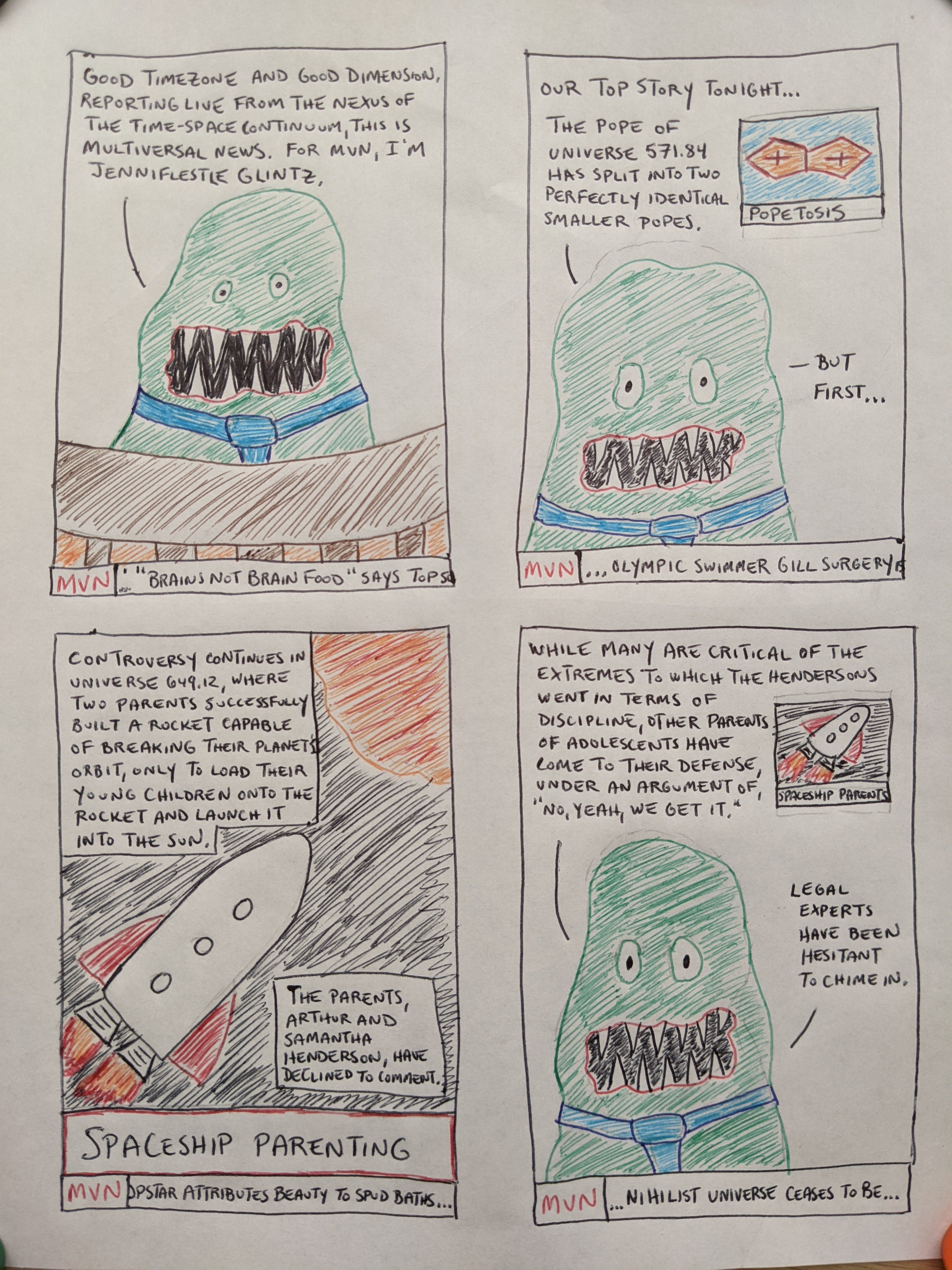 Multiversal News #1 - by Dante Shepherd / Luke Landherr