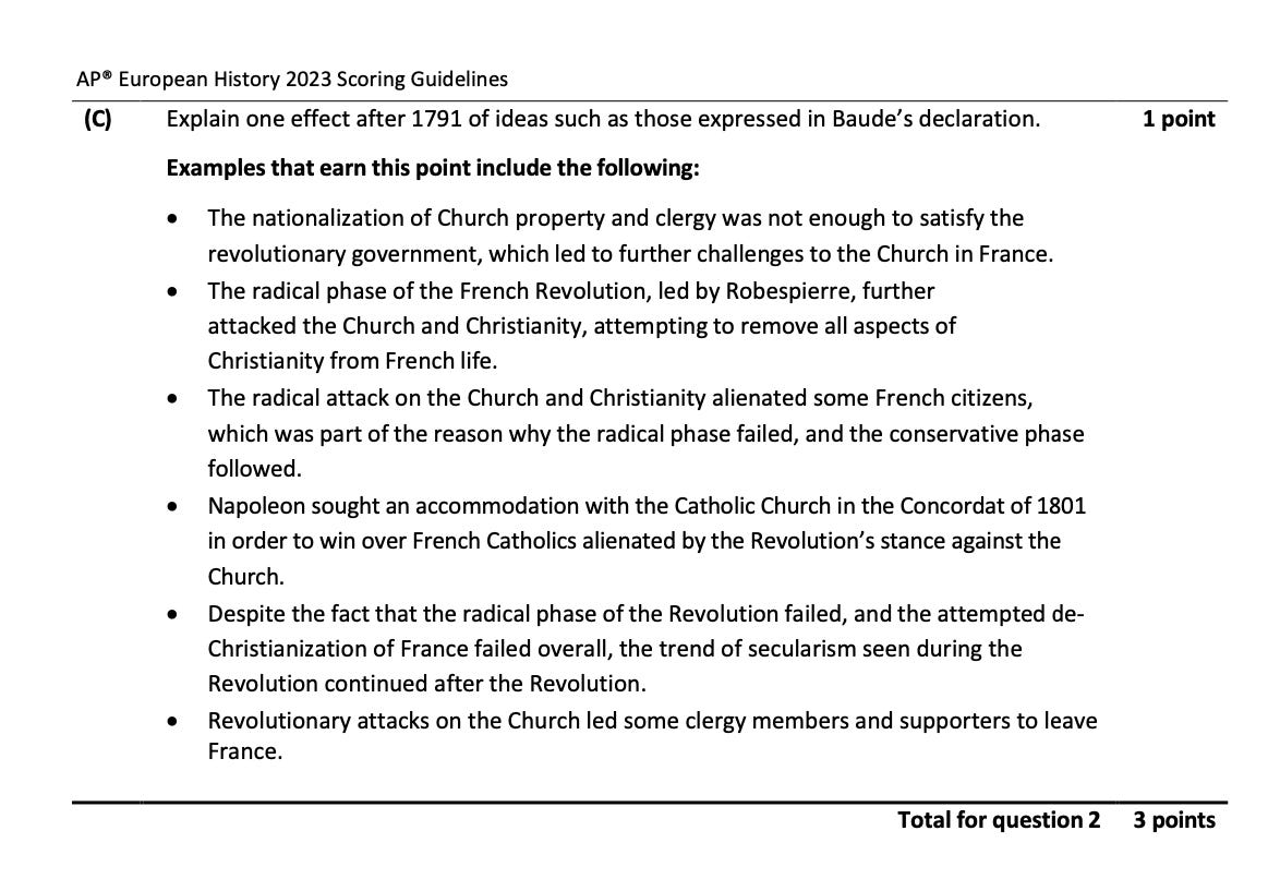 Navigating AP Euro SAQs: A Guide to Official Scoring Criteria