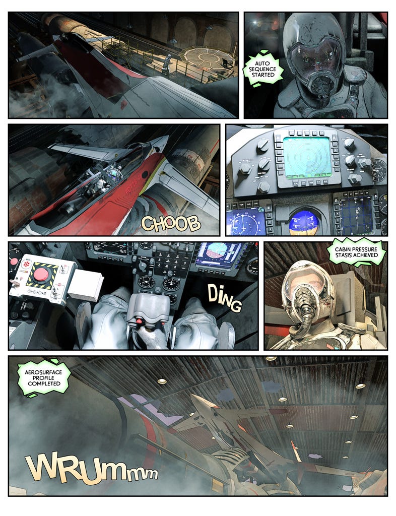 ROCKETMAN – Worlds without End (Mature Sci-Fi) Story and Art by Drew Spence