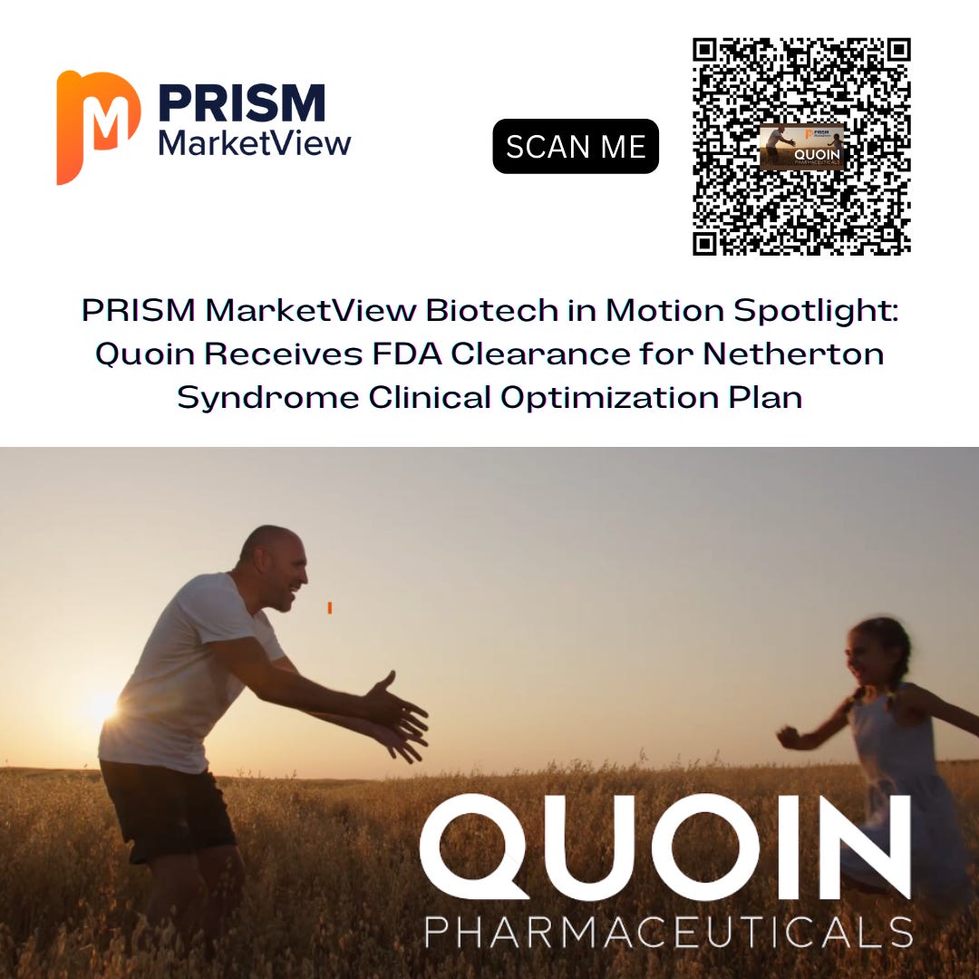 PRISM MarketView Biotech in Motion Spotlight: Quoin Receives FDA ...