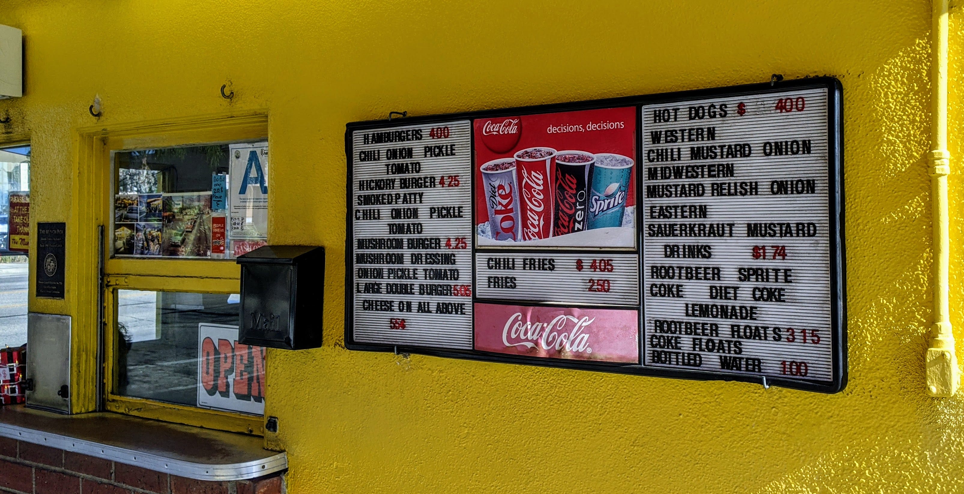 The Munch Box Burger Stand Chatsworth Los Angeles Manson Favorite