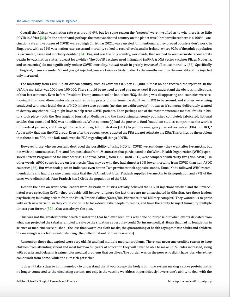 The Great Democide: How and Why It Happened