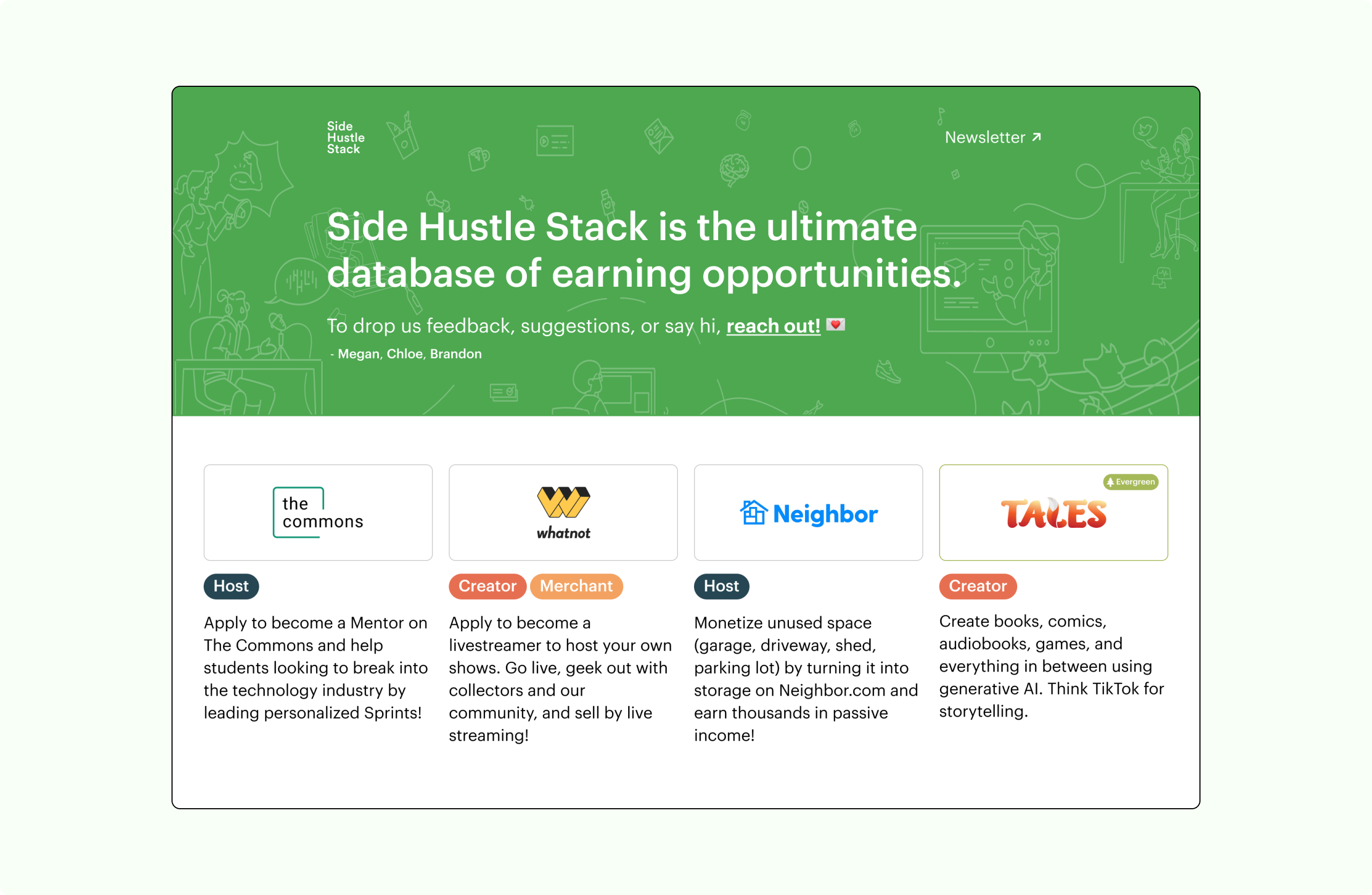 Please don't hate the new Side Hustle Stack