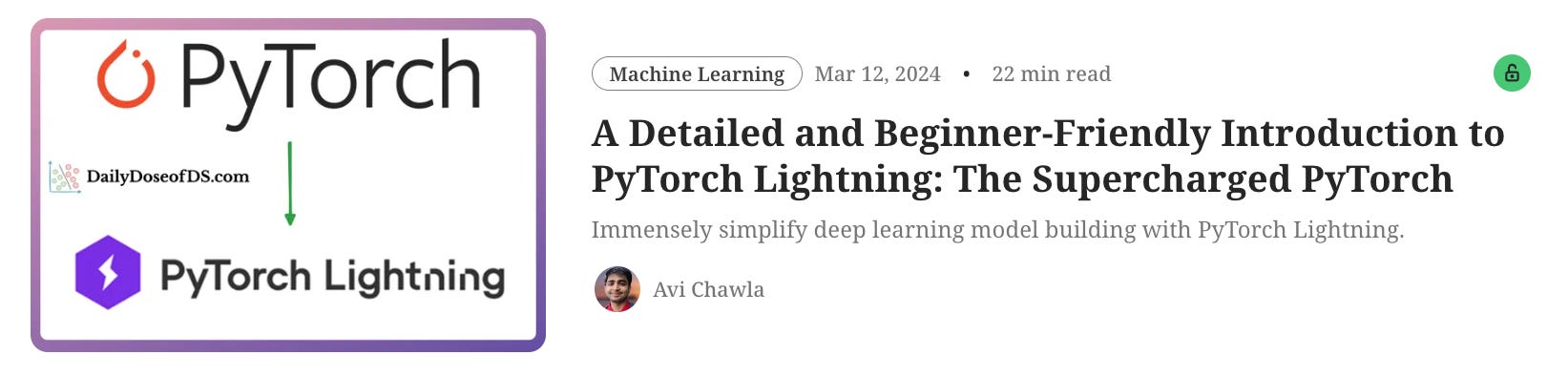 From PyTorch to PyTorch Lightning - by Avi Chawla