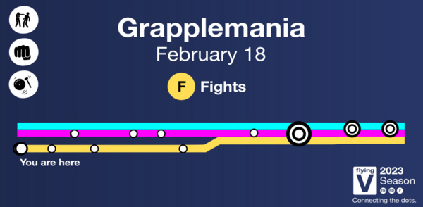 2/18 - Flying V Fights: Grapplemania - by Jeff Quinton