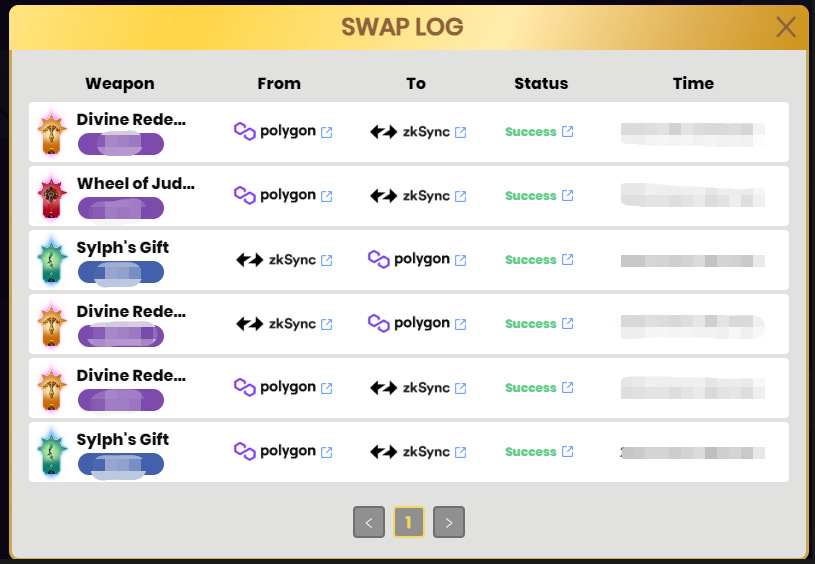 How to swap chains using our ONFTs