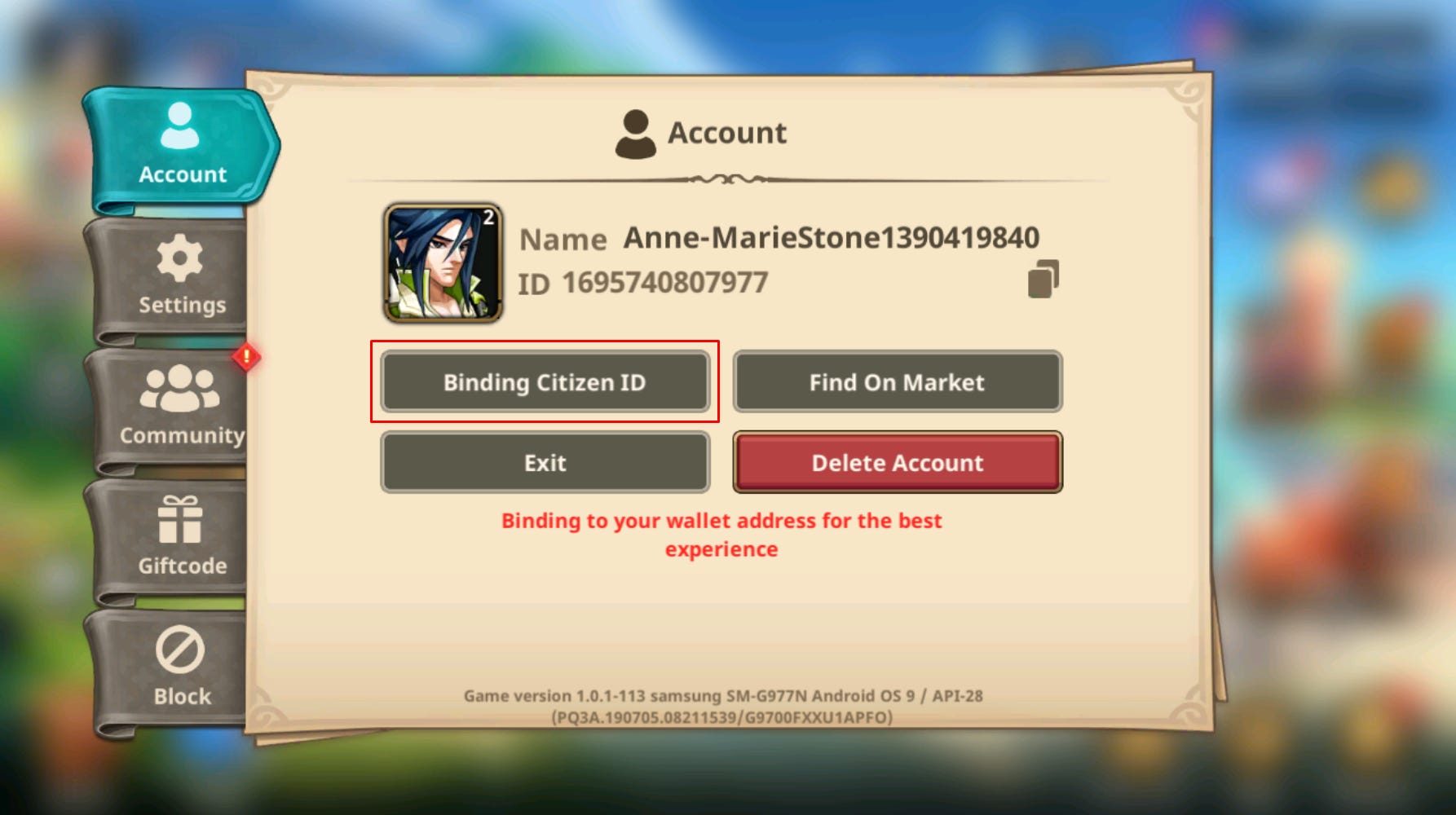 New logging in and account binding flow - SA World