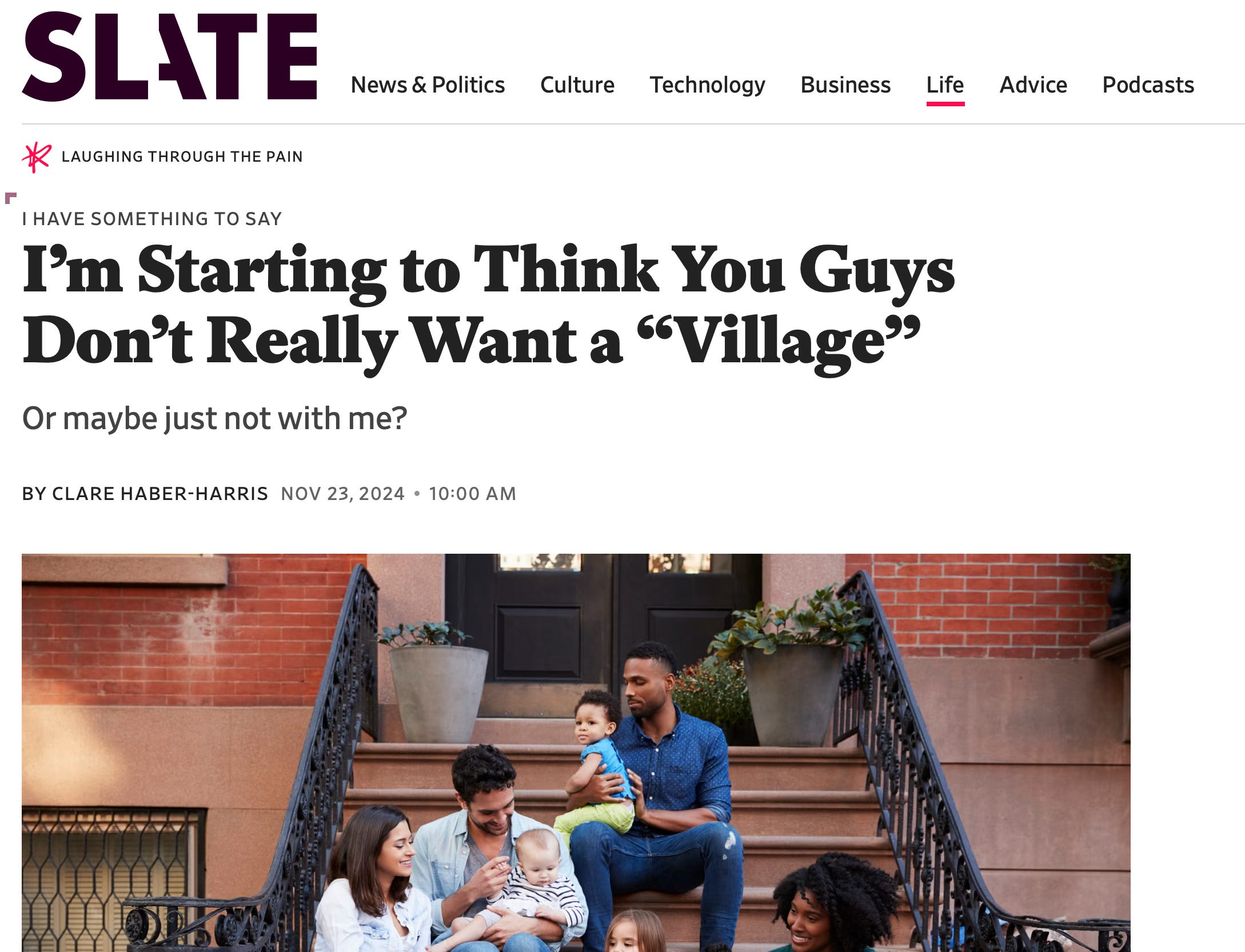 Why we struggle to build community - by Stephanie Harrison