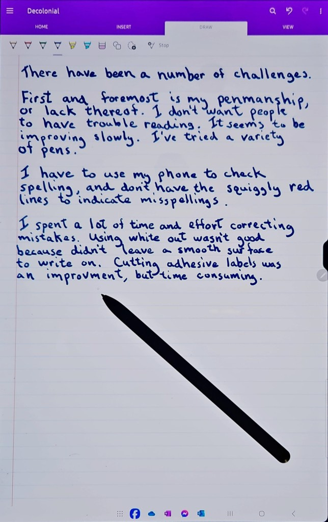 Spirit led handwriting - by Jeff Kisling - unflinching