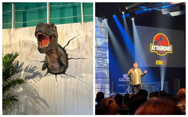 Megachurch Puts on ‘Jurassic Park’ Themed Church Service + Animatronic ...