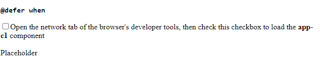 New Angular 17 feature: deferred loading New Angular 17 feature: deferred loading