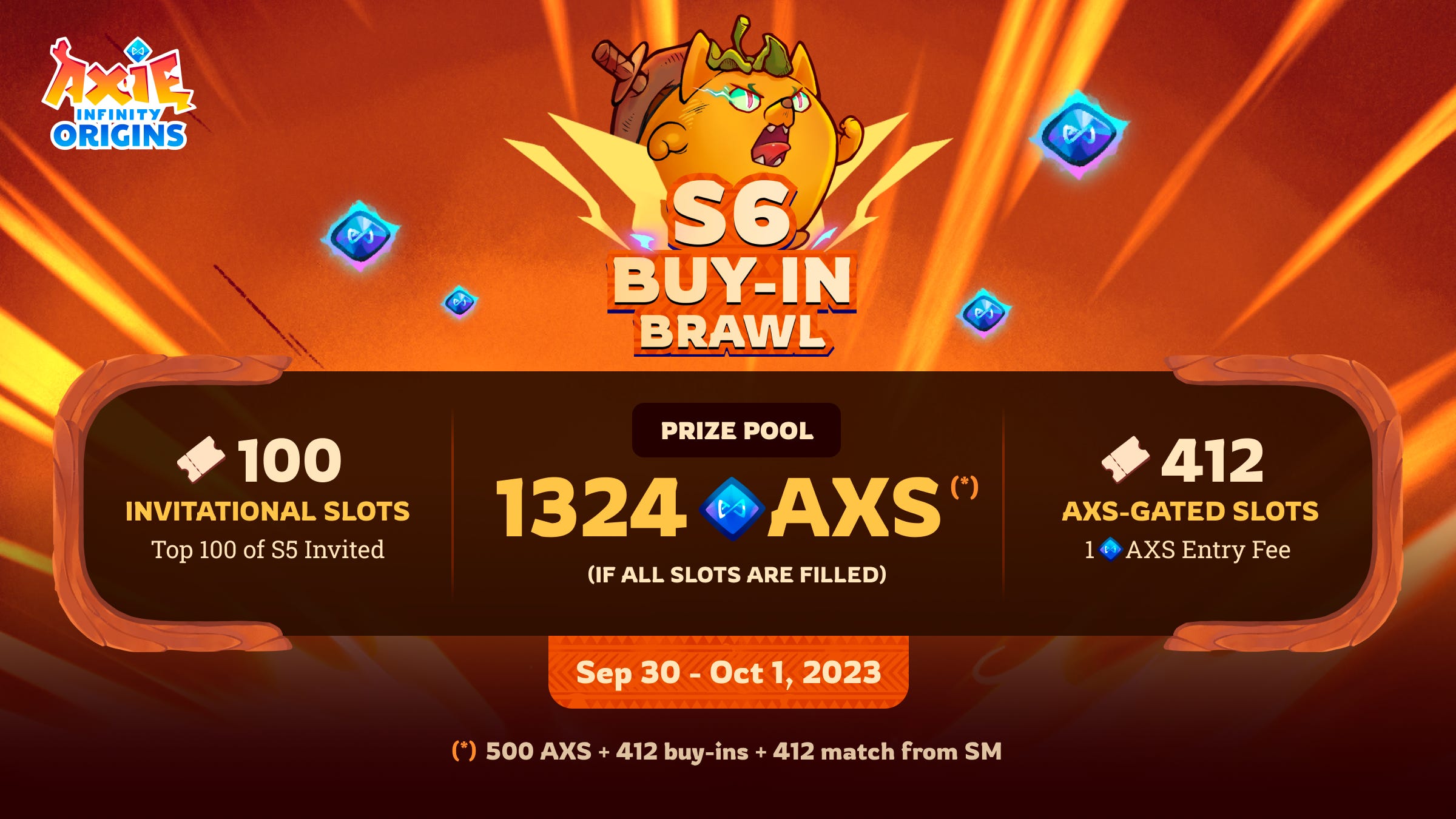 S6 Buy-In Brawl is LIVE - by Axie Infinity - The Lunacian