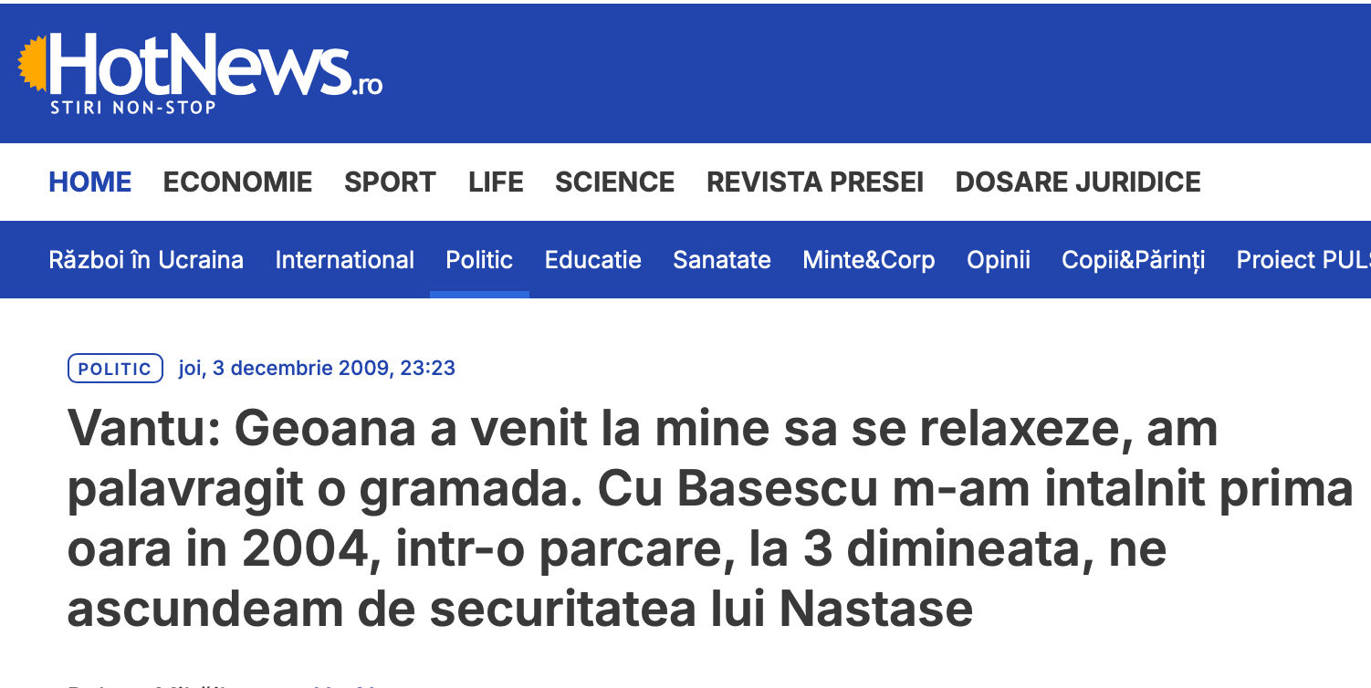 Opus nr. 285 - Geoană, prins la amantă. Mirciulică, vizite de cordeală ...