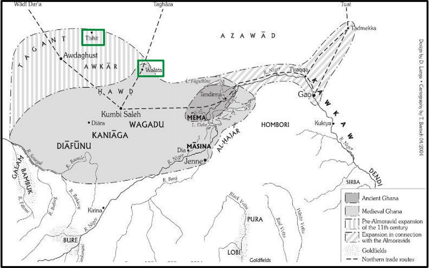 A history of the south-western Saharan towns of Tichitt, Walata, Wadan ...