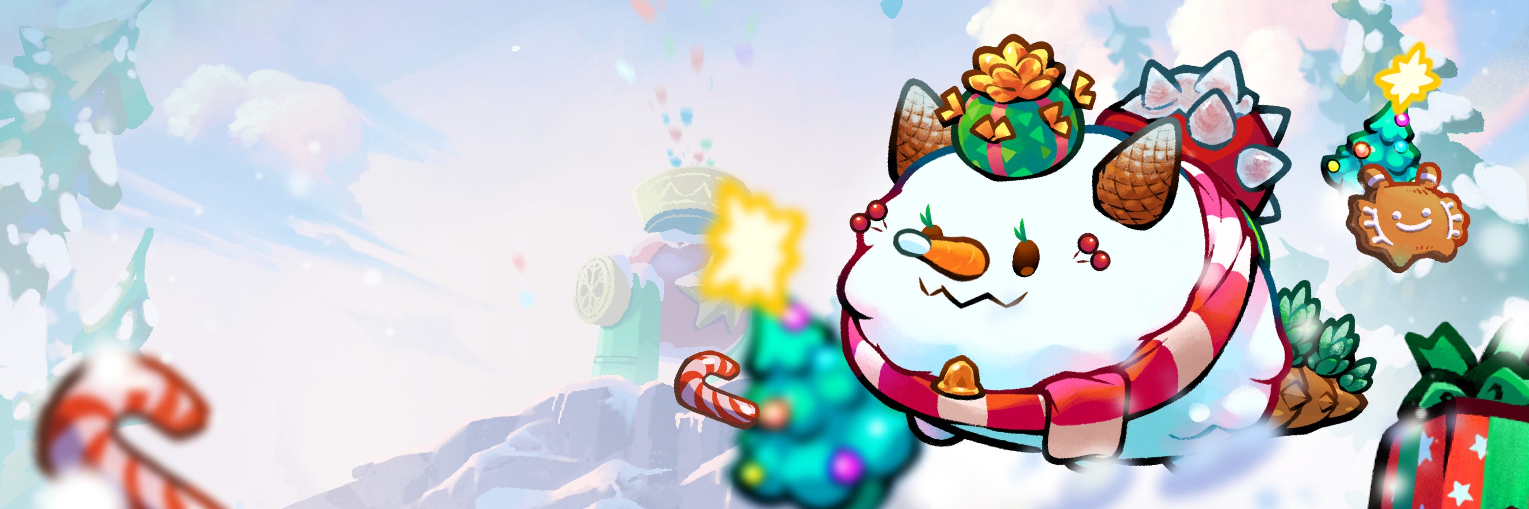Você está convidado para a festa de feriado do Axie Infinity