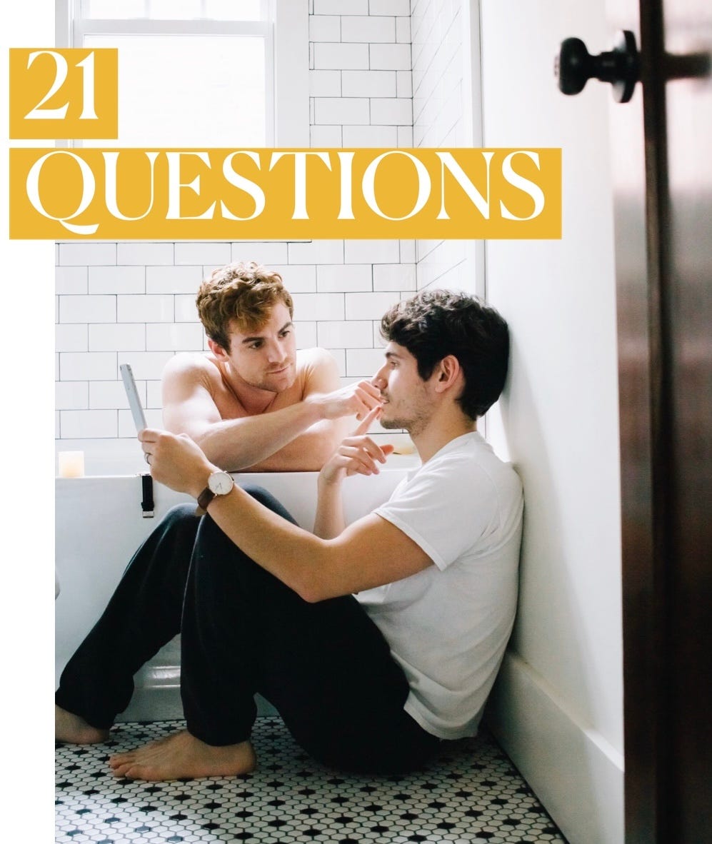 Let's Do a Round of 21 Questions! - by PJ and Thomas