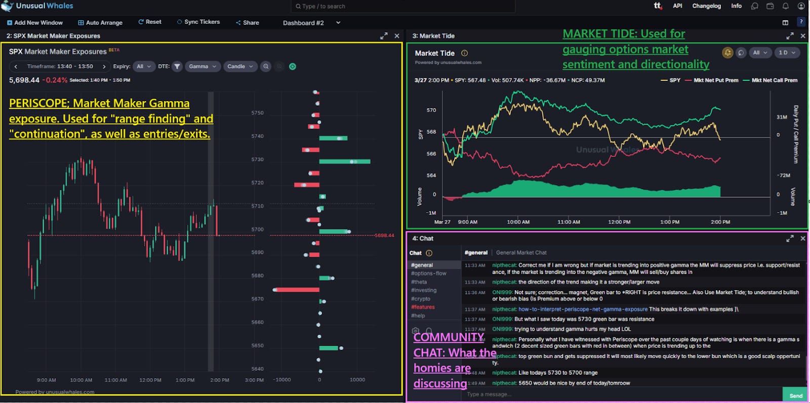 How to build a Scalper's Dream Dashboard Using Unusual Whales