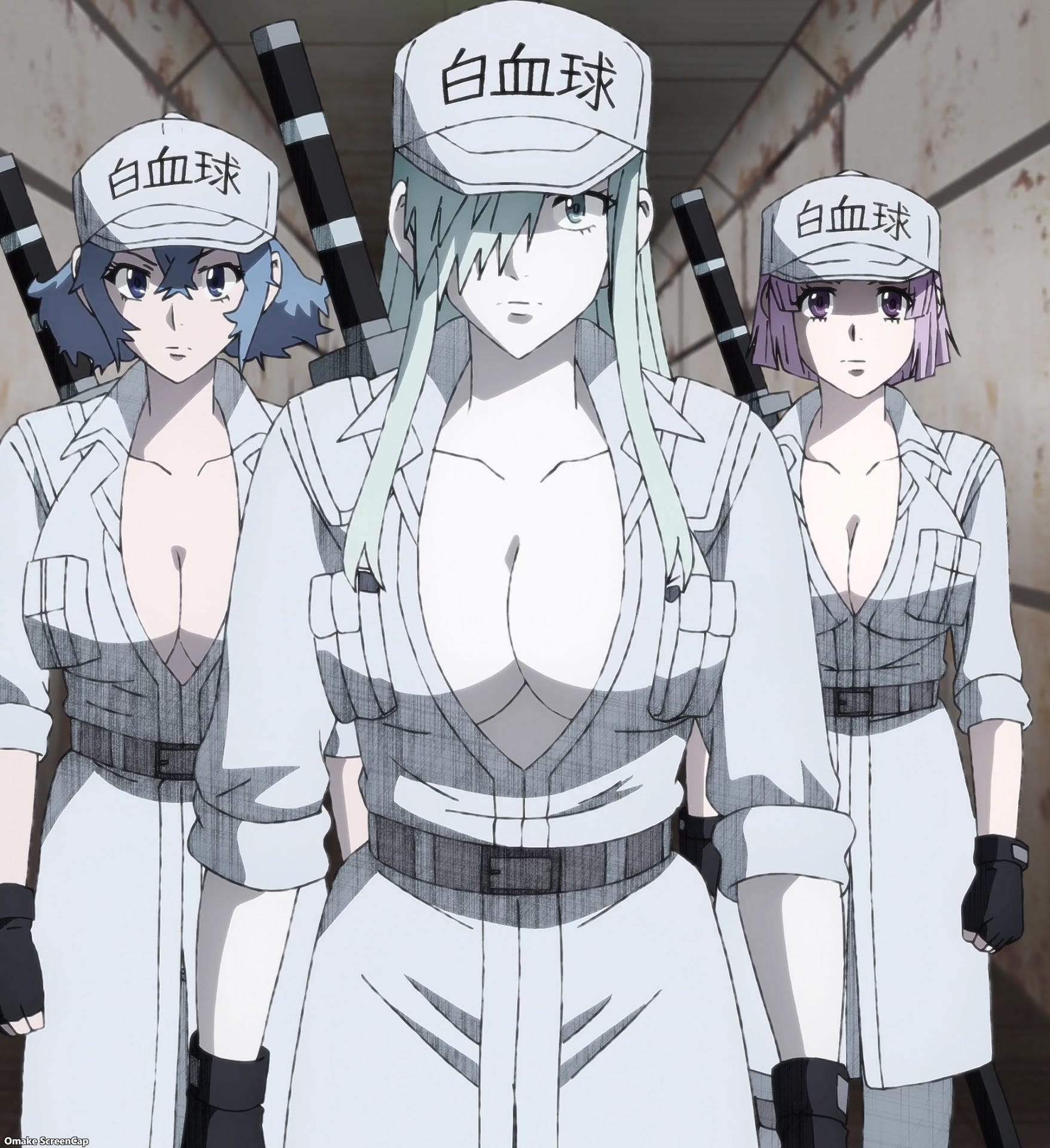 Hataraku Saibou Black - Episode 10 - White Blood Cell U-1196 Attacks Pylori Bacterium