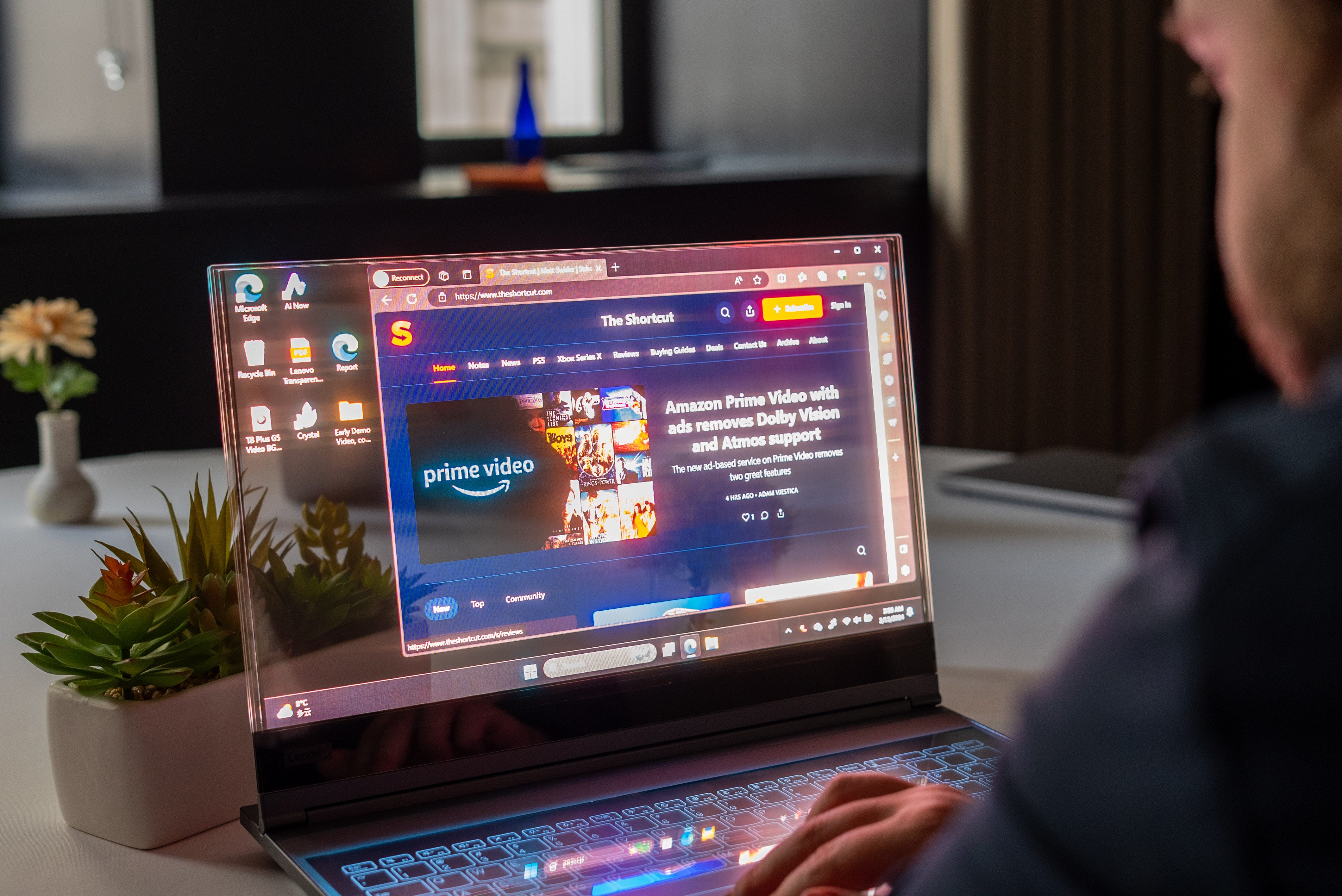 Lenovo ThinkBook Transparent is a see-through laptop straight out of a ...