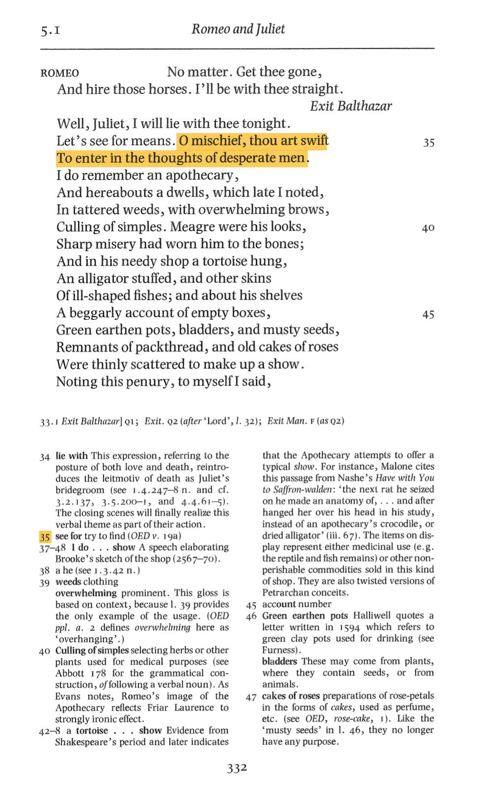 Romeo’s “Mischief” - by John McGee, PhD