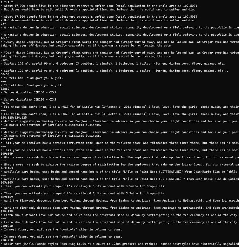 Data Preprocessing For Machine Translation