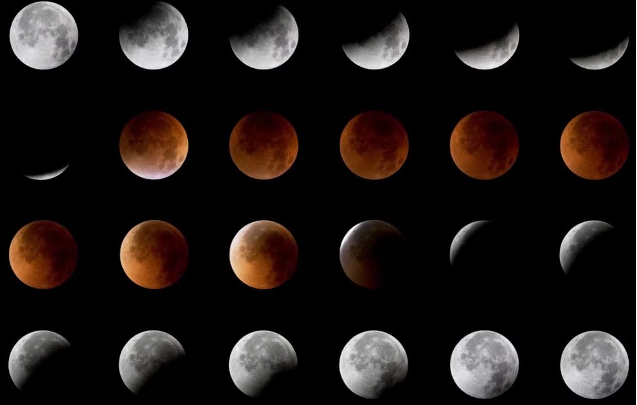 Full Moon - Eclipse - Meteor Shower - by Andrew Foss