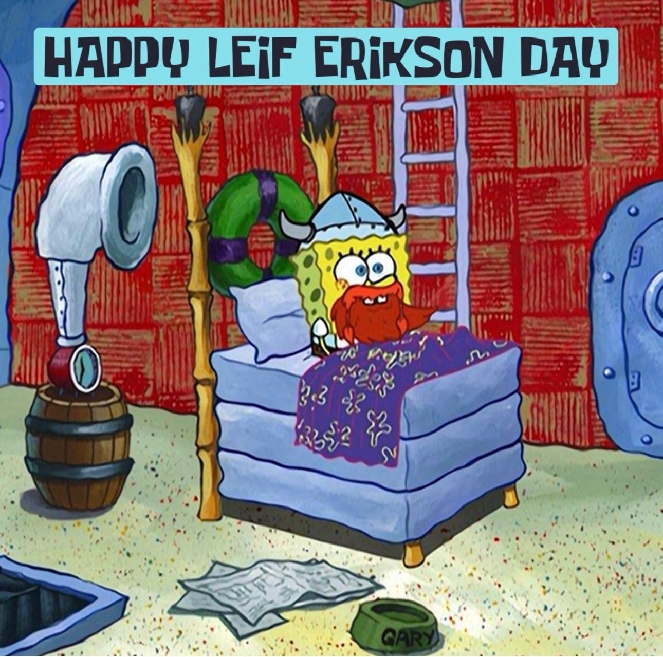 Happy Leif Erikson Day - by Janet Payton - If Janet Ran It