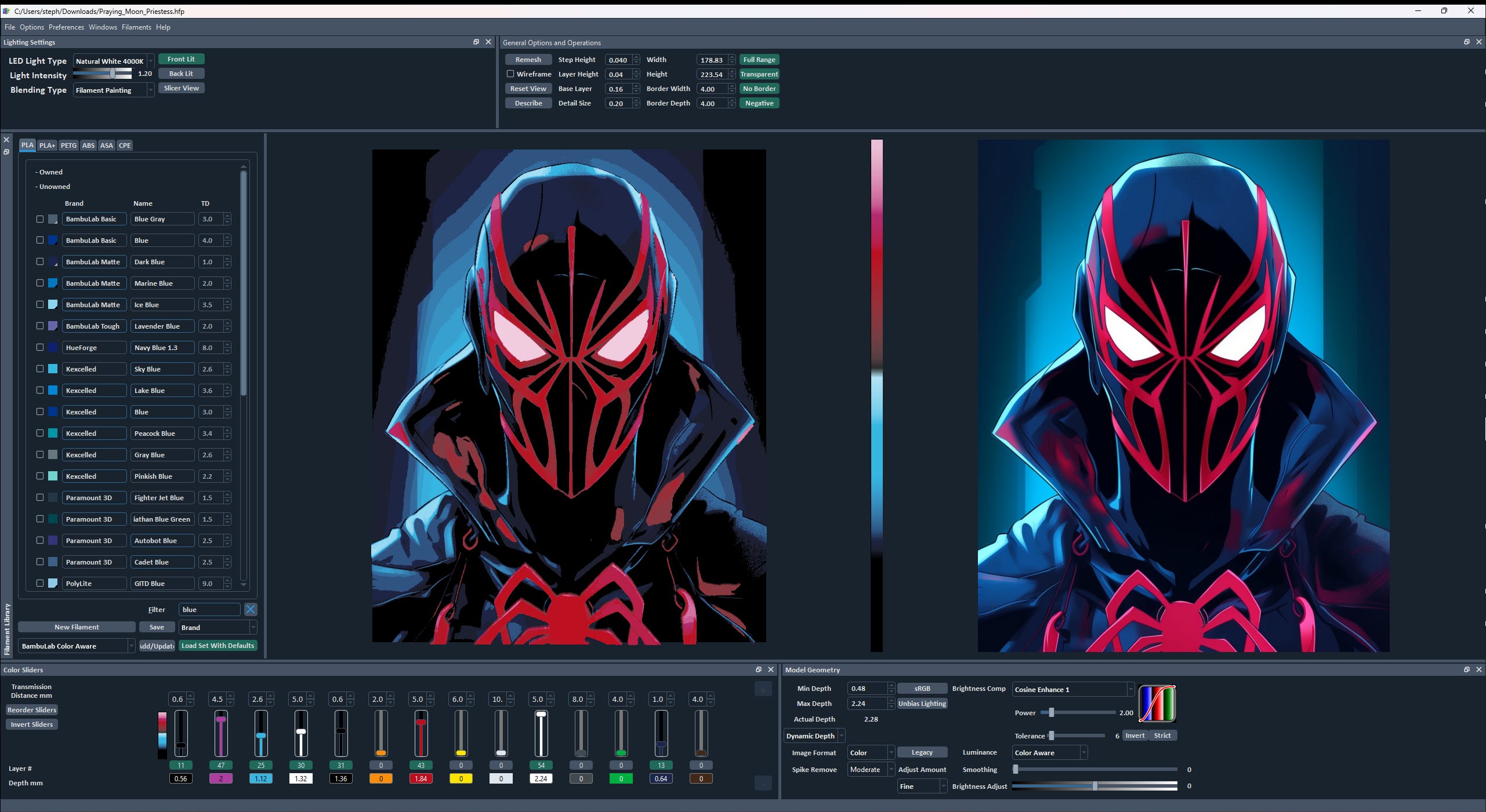 HueForge Professional Monthly now on Thangs