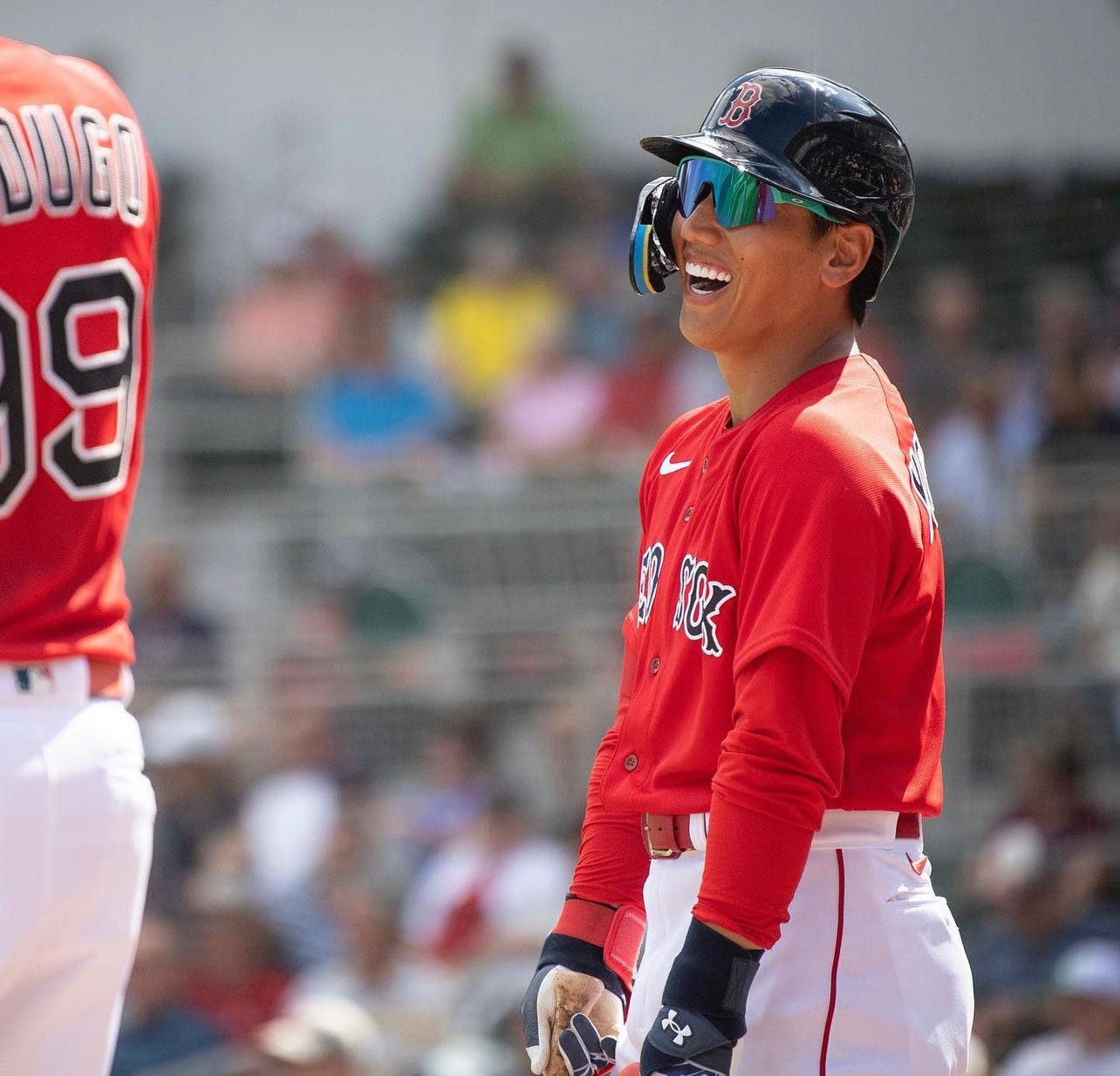 Masataka Yoshida on his first exhibition game: ‘I felt a really fresh feeling’