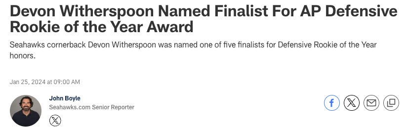 Devon Witherspoon could be the 'Russell Westbrook' of Mike Macdonald's ...