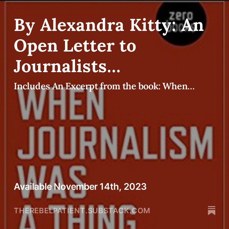 By Alexandra Kitty: An Open Letter to Journalists, Particularly Those ...