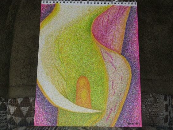 Sharpie Scribble Style... my unique method of drawing with Sharpie ...