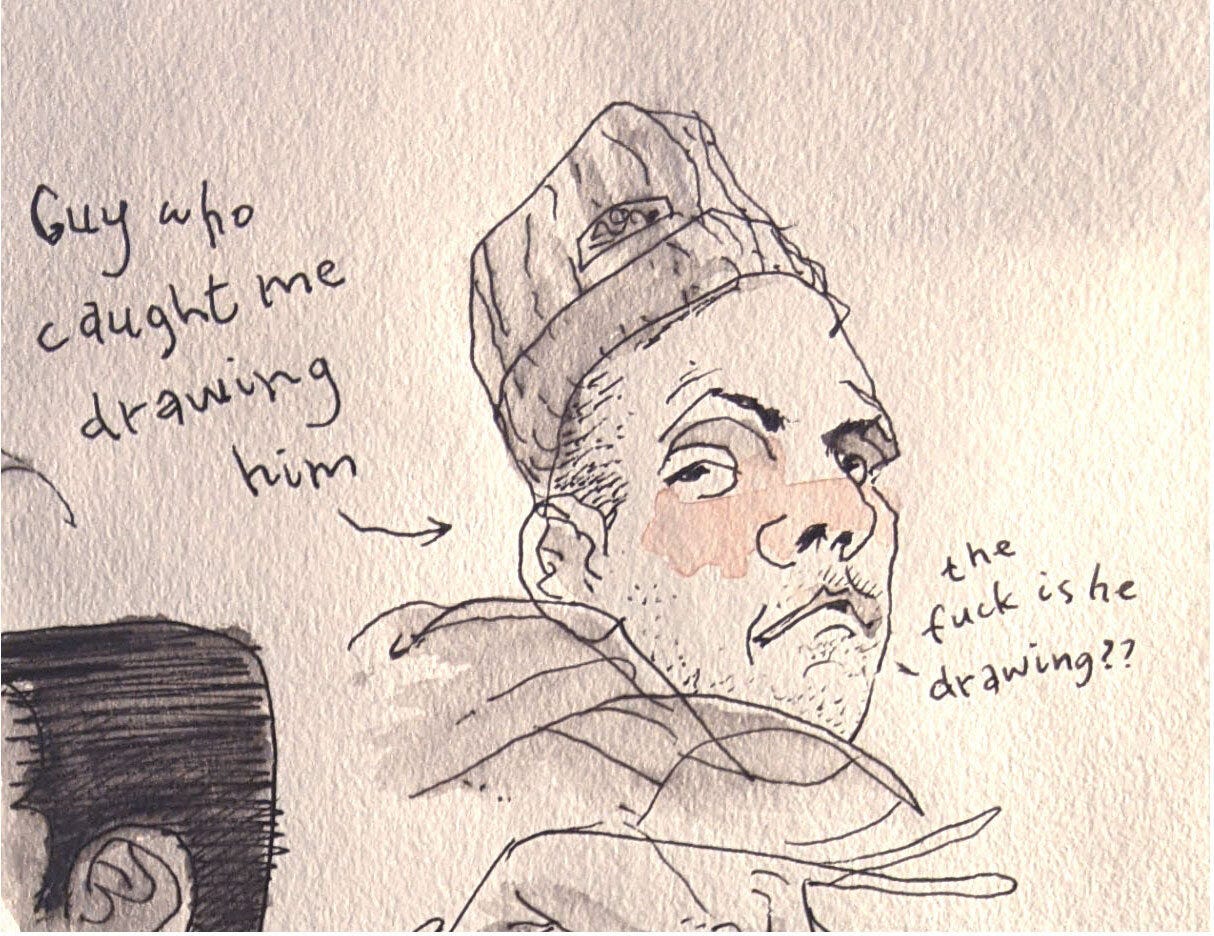 Sketchbook: NYC Subway Sketches - by Jason Chatfield