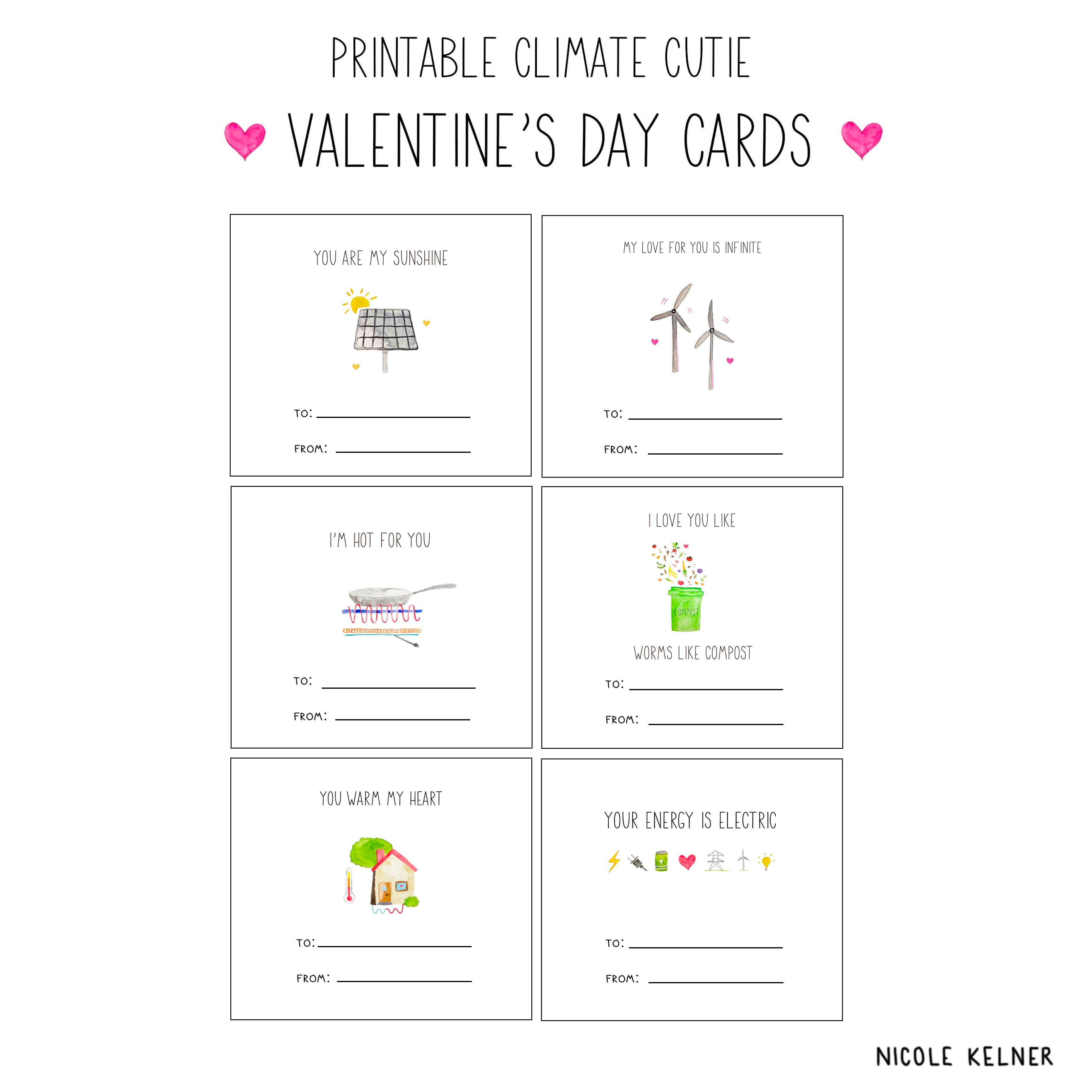 Valentine's Cards for Your Climate Cutie 💖