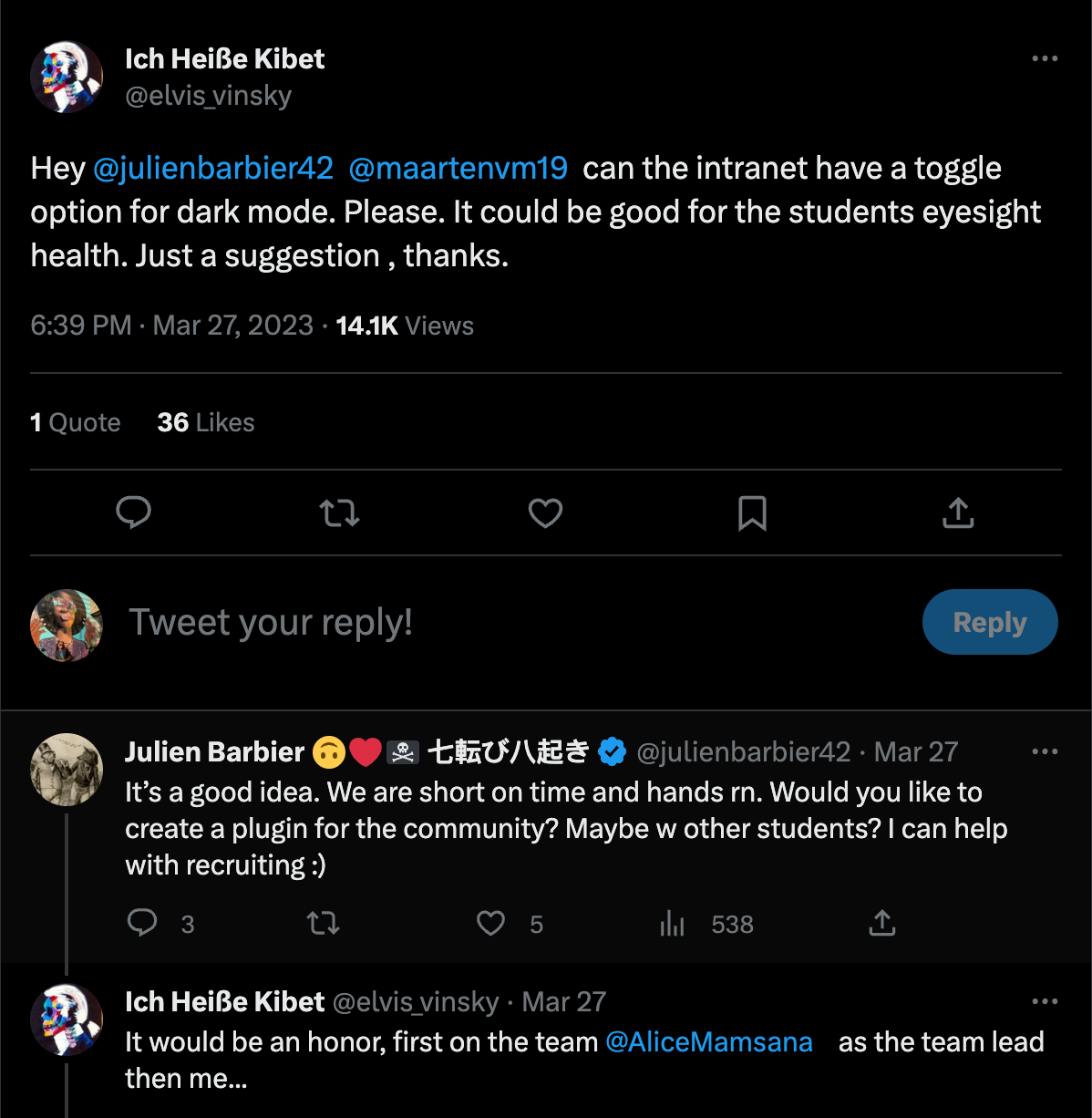 Shining the Spotlight on Elvis Kibet: Creator of ALX's Intranet Dark Mode Extension