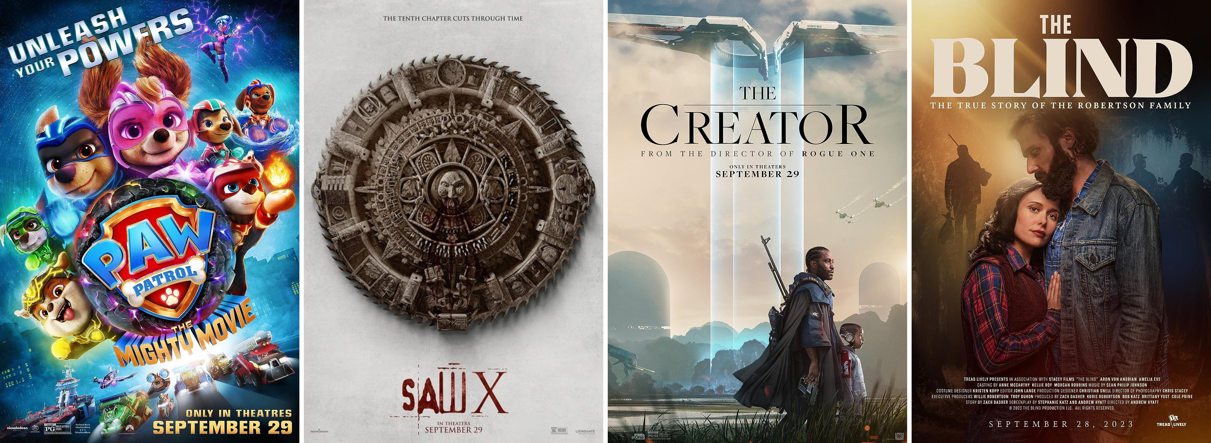 Box office: New releases Paw, Saw, Creator, Blind dominate the top five