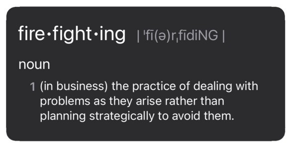 How to stop firefighting and start working proactively