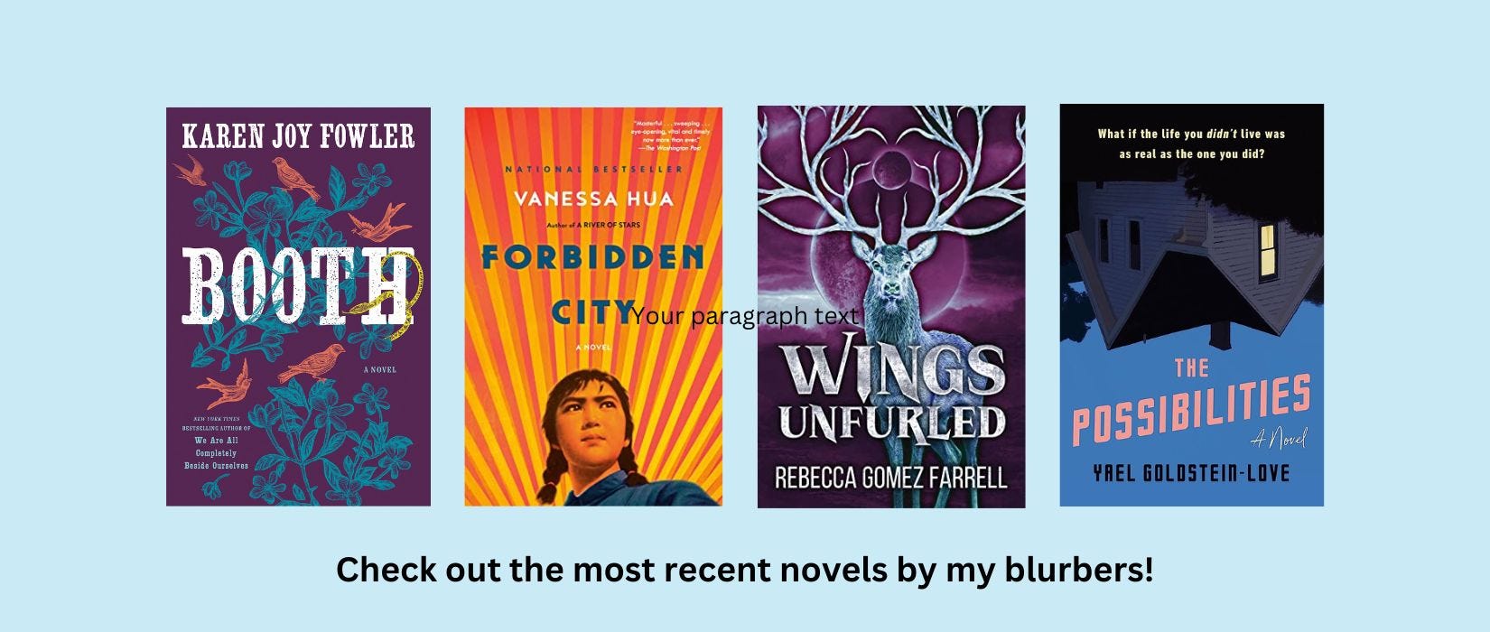 The kindness of blurbers - by Ilana DeBare - Two Pockets