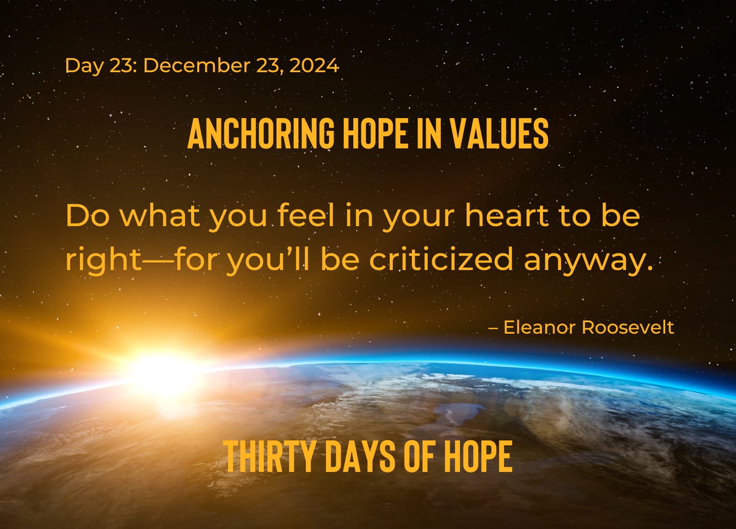 Day 27: Reflections on Hope - Week 4 - by Annette Marquis