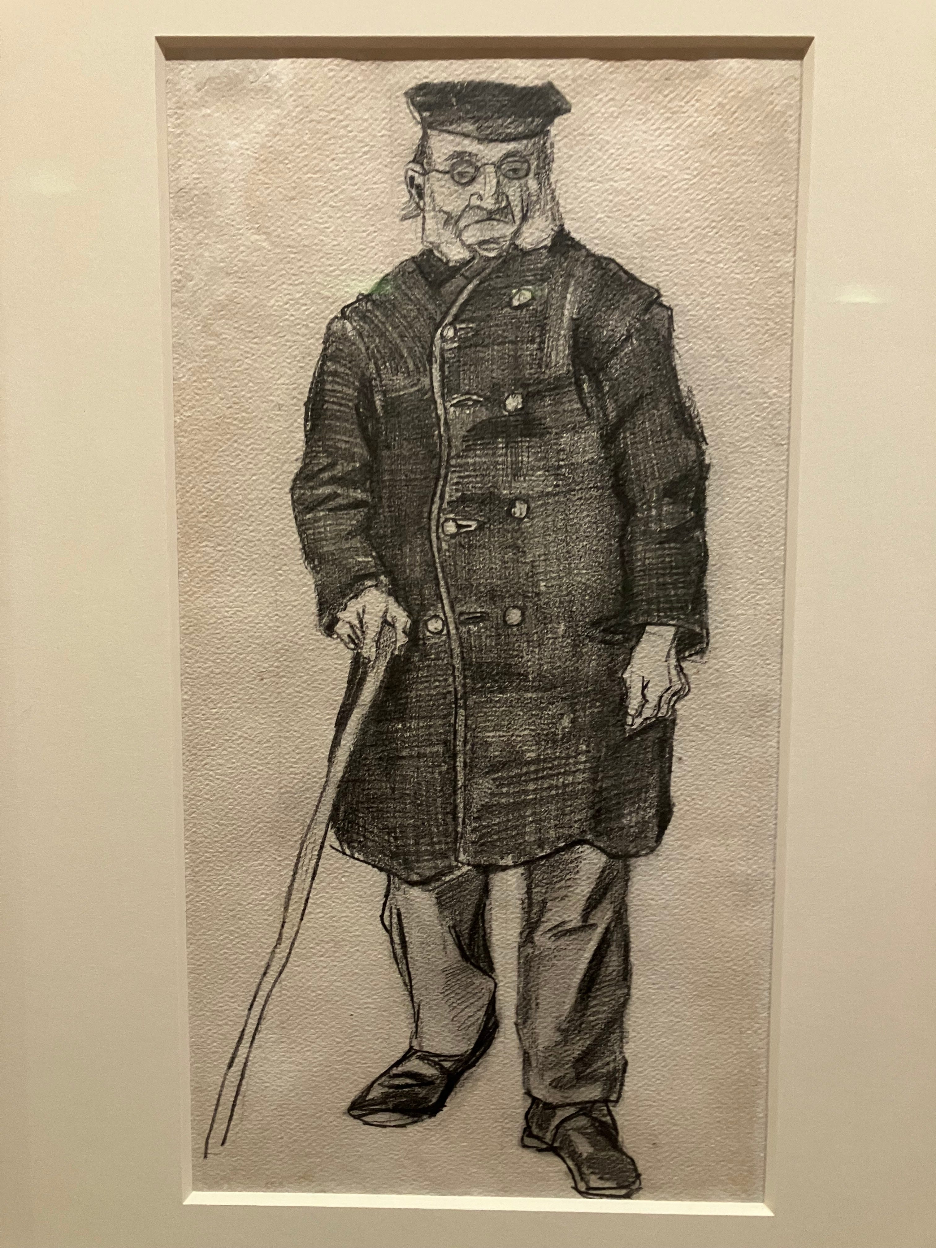 Vincent Van Gogh, Orphan Man with Walking Stick. 1882