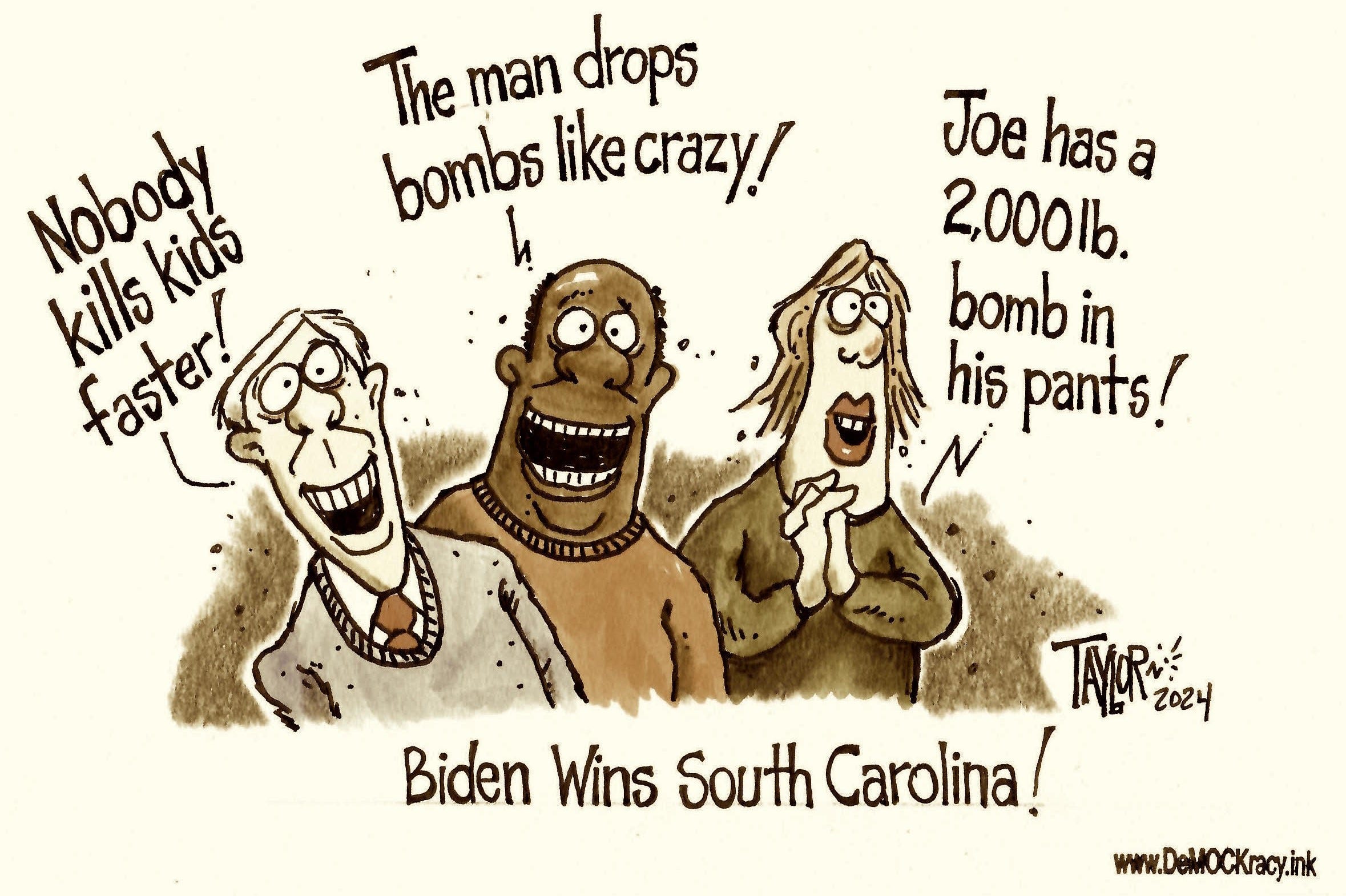 CARTOON: 'Genocide' Joe Wins South Carolina, YAWN!
