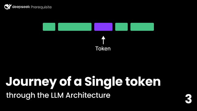 Journey of a single token through the LLM Architecture
