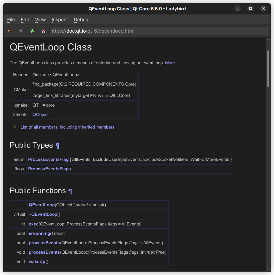 Running Ladybird with foreign GUI toolkits