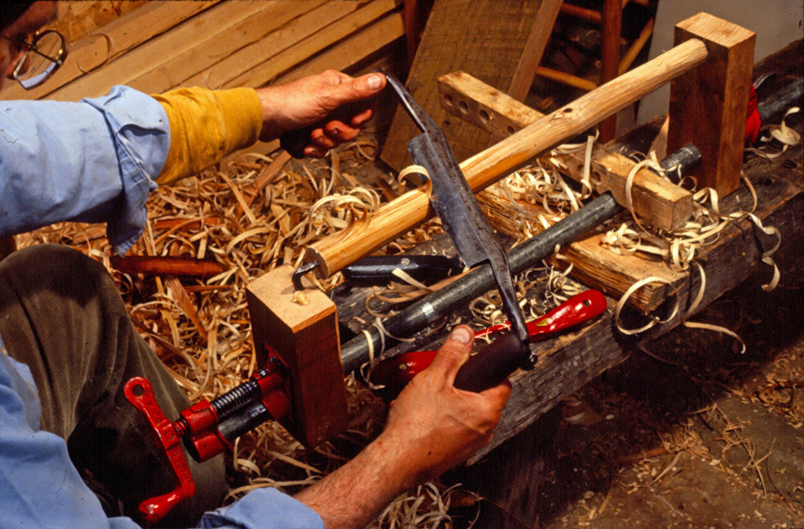 German bench dogs - by Peter Follansbee
