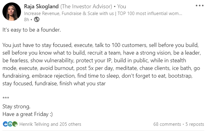 5 Key Checklist Points To Write Captivating LinkedIn posts.