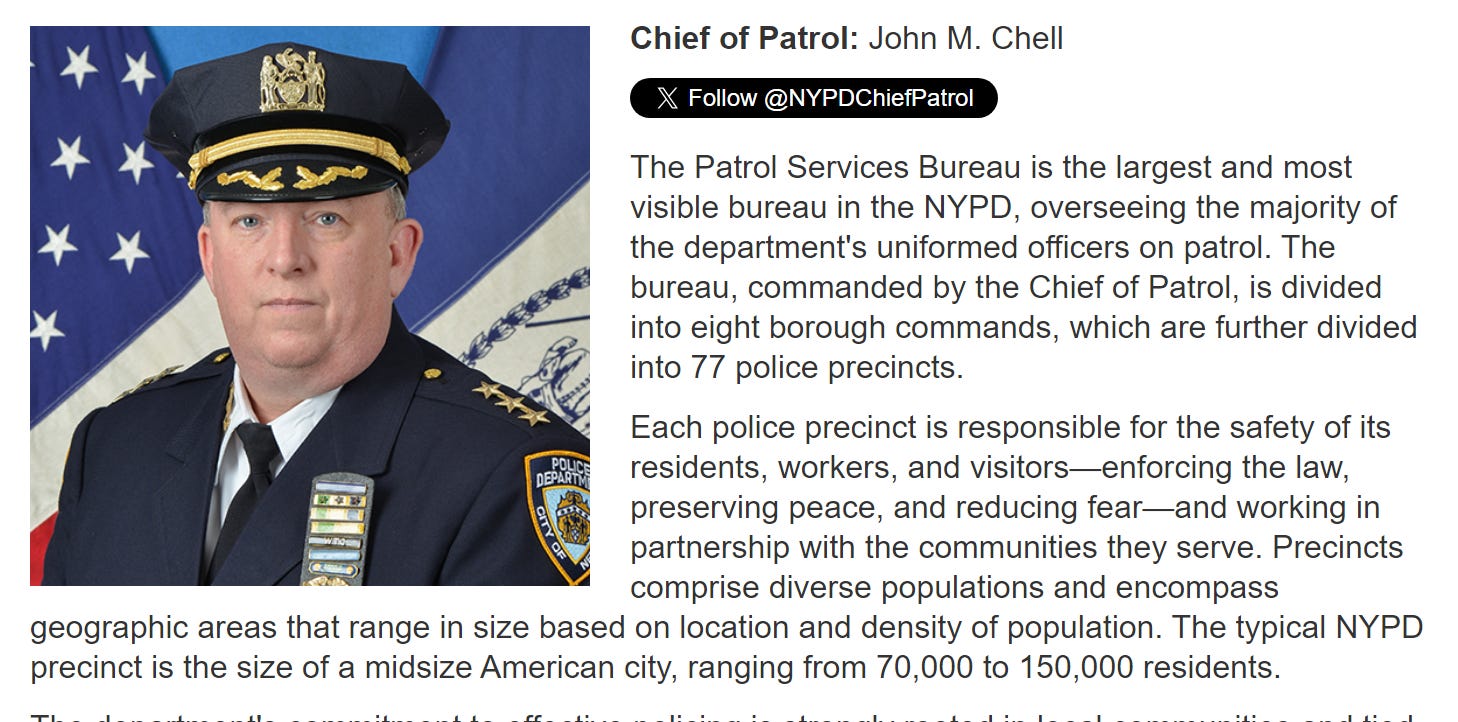 Dr Currie Myers interview of NYPD Chief of Patrol, John Chell, on the Lou Desmond & Company Show