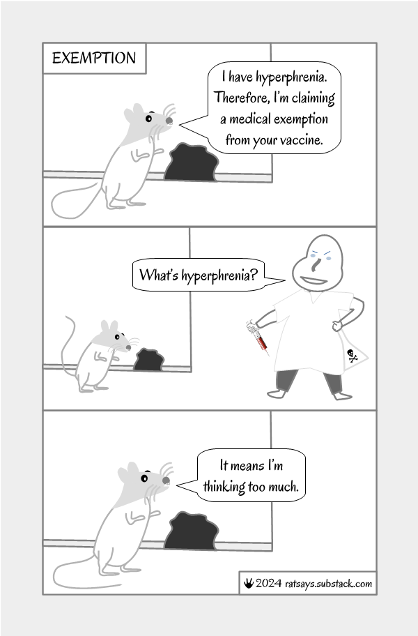 Exemption Rat Says Exemption Rat Says