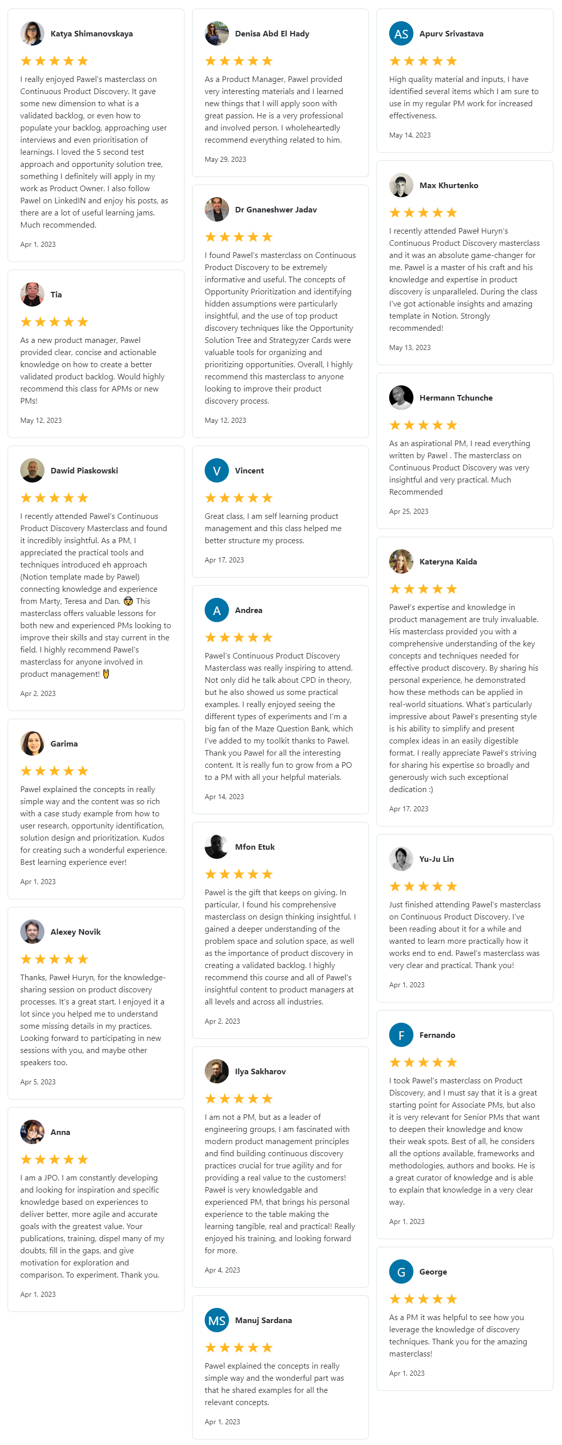 Continuous Product Discovery Masterclass - by Paweł Huryn