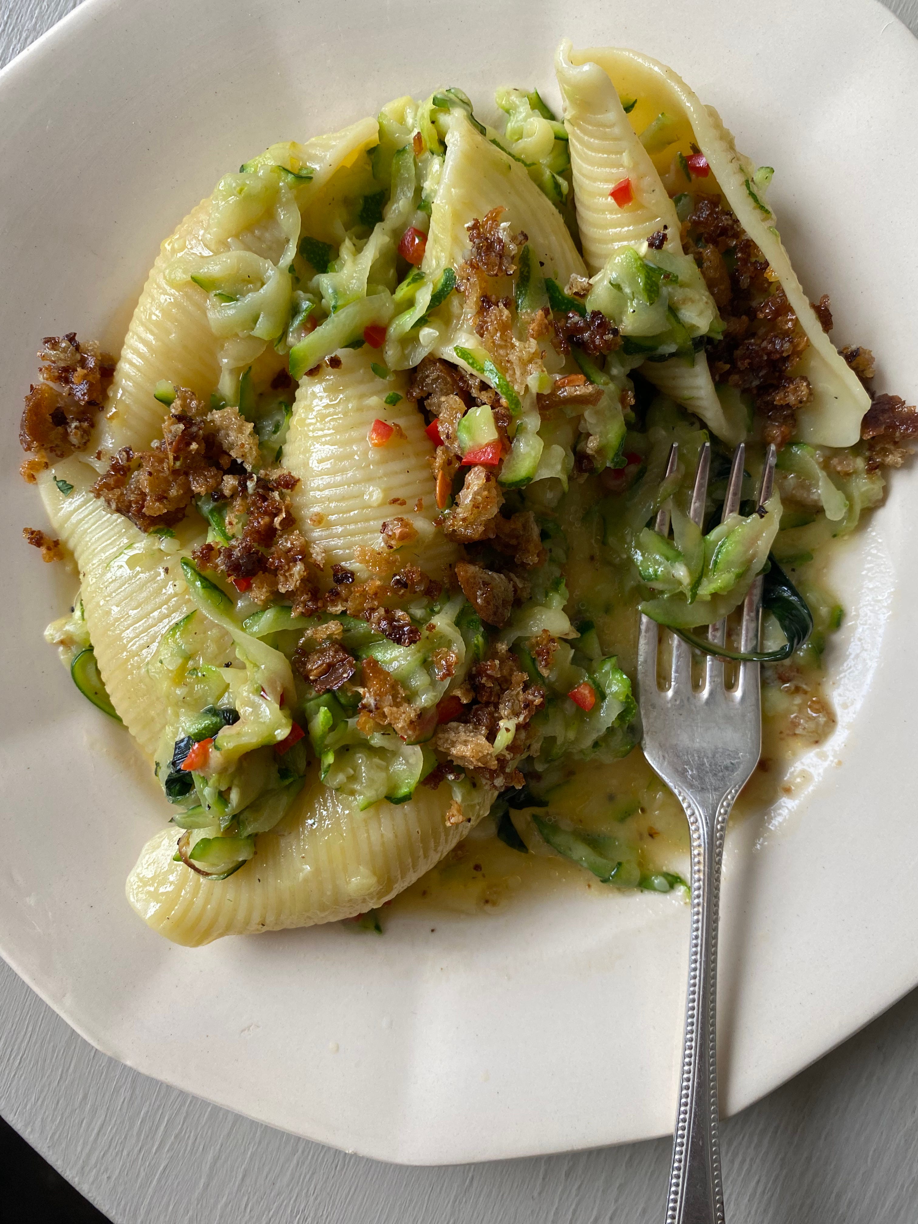 Courgette conchiglioni - by Florence Blair - bits & bobs